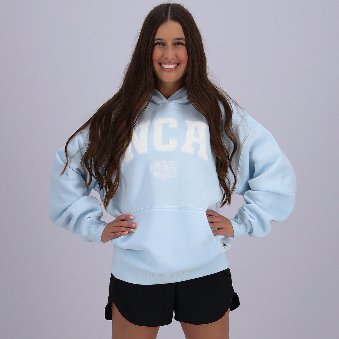 NCA Pastel Blue Hoodie - S / Light Blue - Varsity Shop