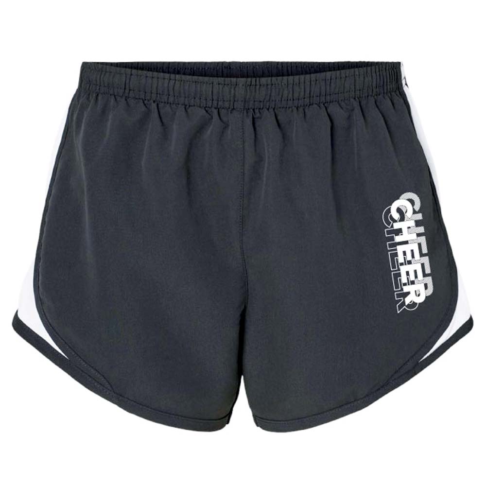 Cheer Layered Windshort - YM / Black - Varsity Shop