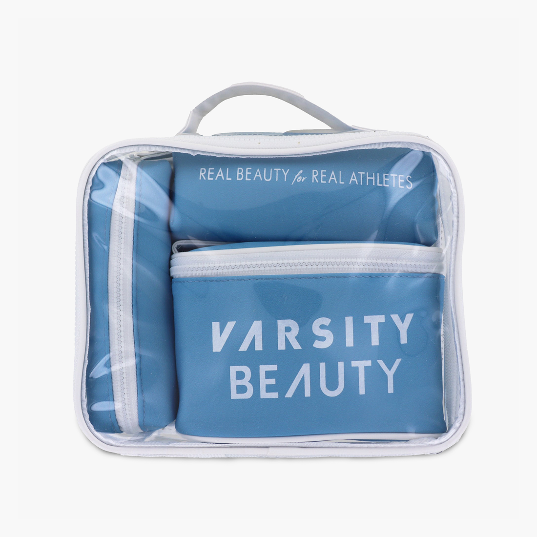 Varsity Beauty 4pc Cosmetic Bag - Light Blue - Varsity Shop