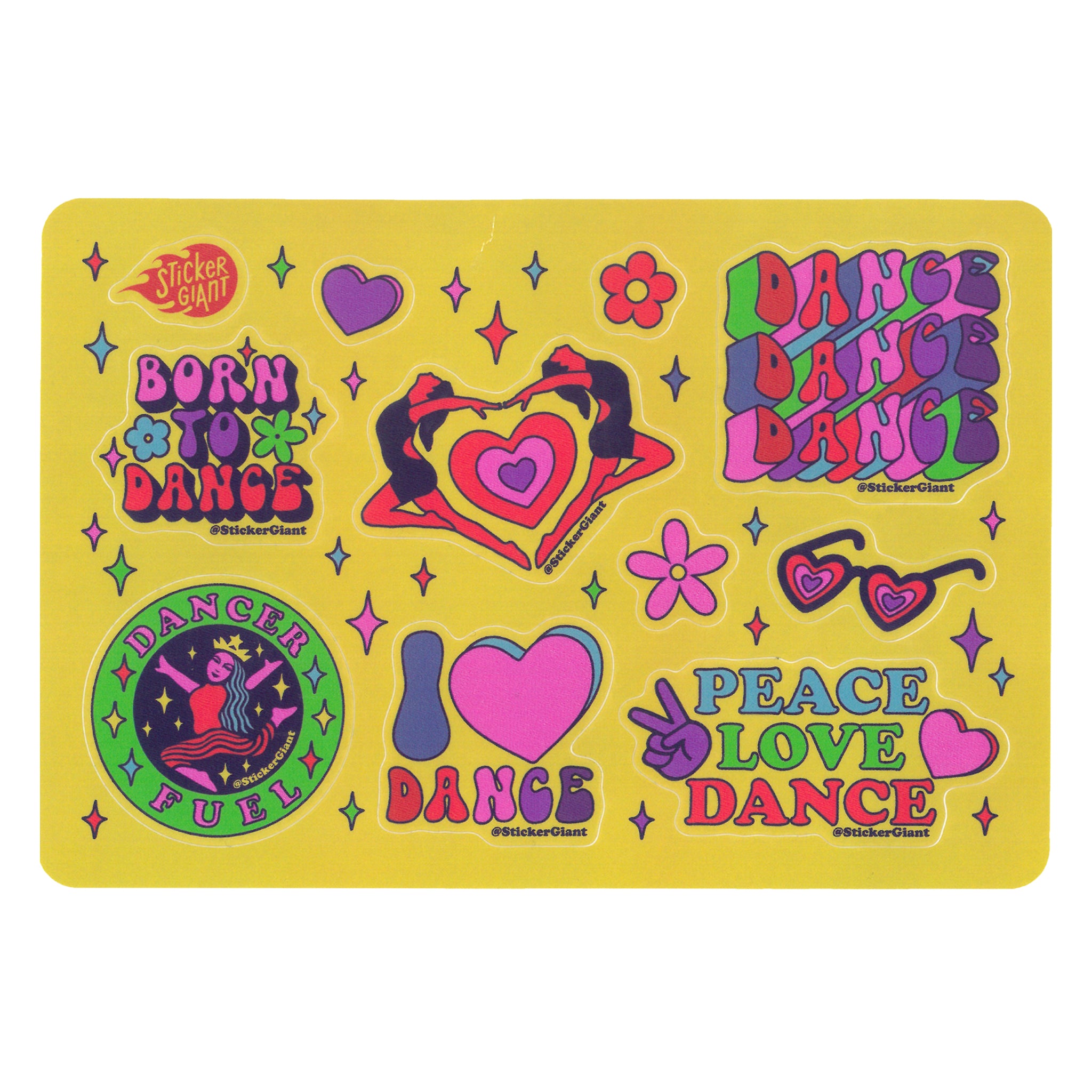 Dance Sticker Sheet - Varsity Shop
