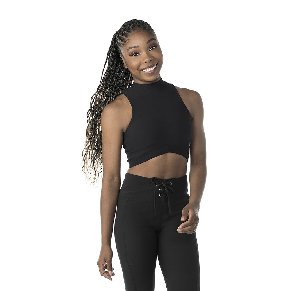 Luxe Line Crossover Crop Top - Varsity Shop